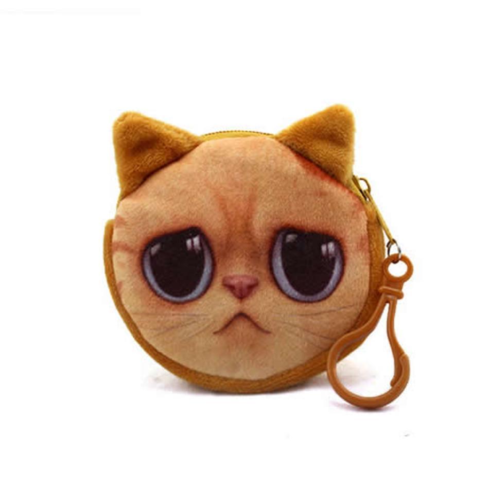 Buy Coin Purse Mini 3d Cat Animal Zipper Wallet Children Bags Women ...