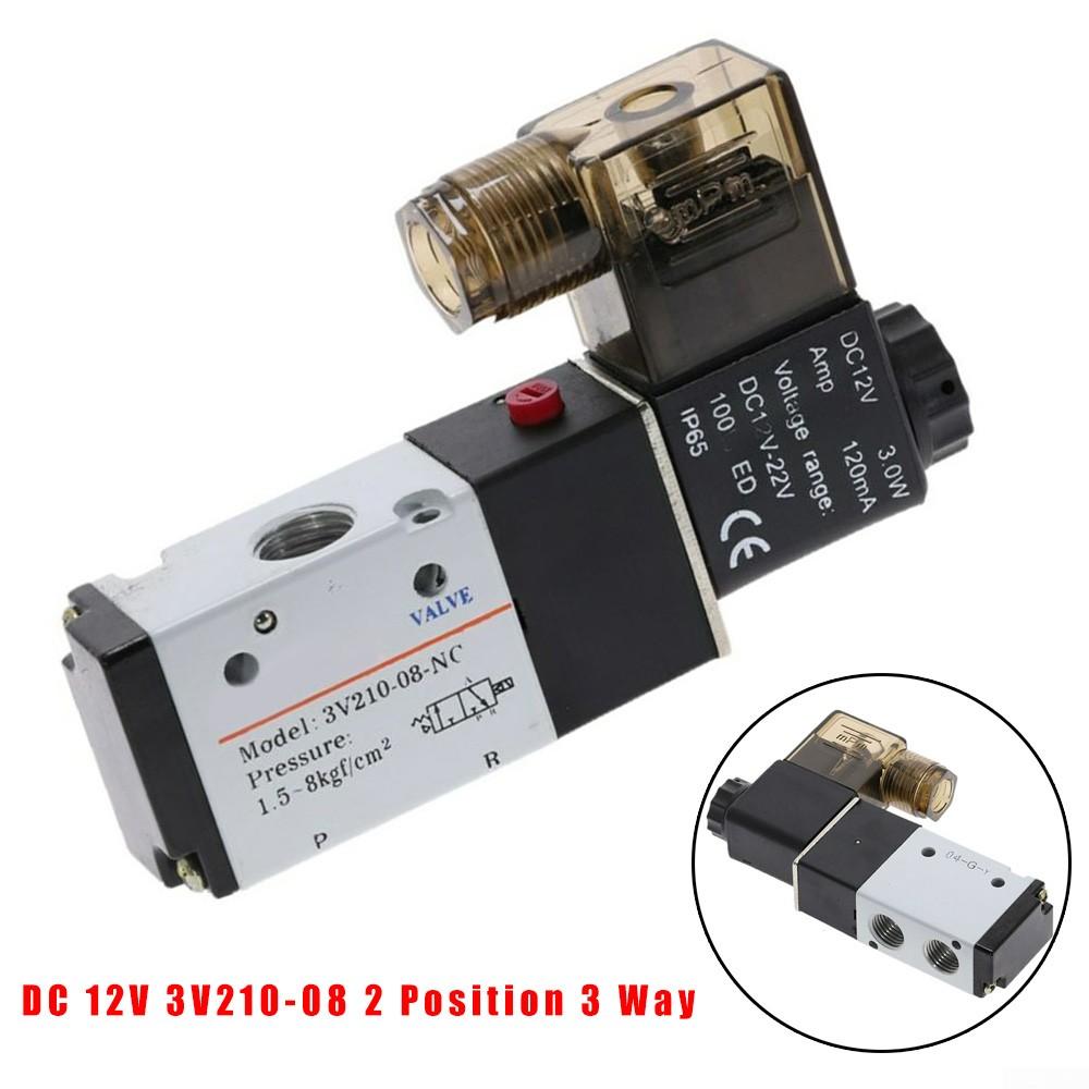 3V210-08 G1/4" 3 Way 2 Position Electric Solenoid Pneumatic Air Valve 24VAC Business ...