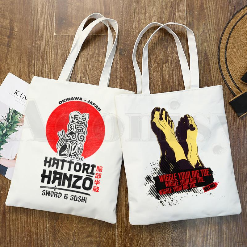 Cheap Kill Bill Hattori Hanzo Graphic Cartoon Print Shopping Bags Girls ...