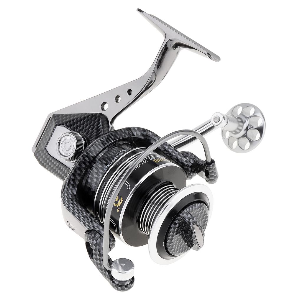 Buy 5000 Series 12+1BB 5.5:1 Full Metal Spinning Fishing Reel Max Drag ...