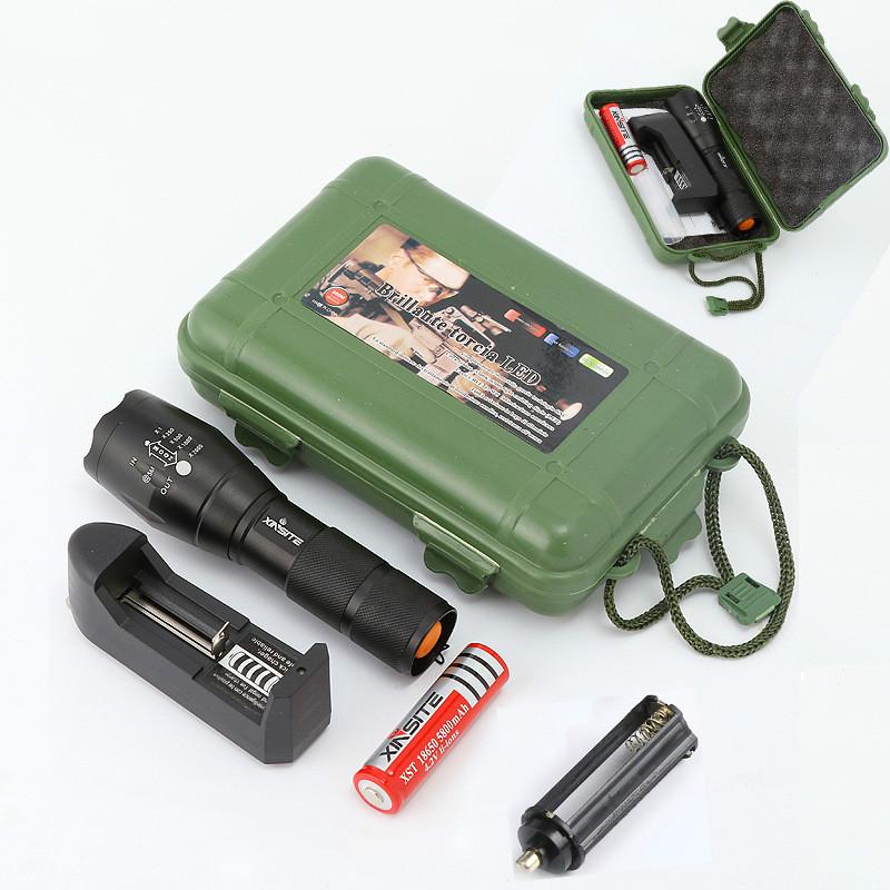 Buy XML-T6-L2 LED Zoom Flashlight Waterproof Torch 5 Mode Bright at affordable prices — free ...