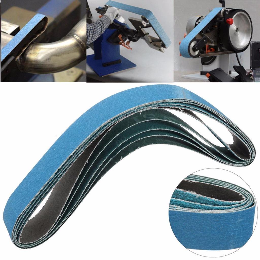 Buy 5pcs New 915mm*50mm Mixed Grit Linishing Sanding Belts Zirconia 40 ...