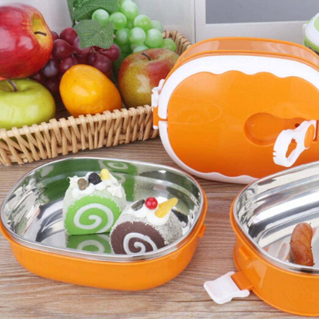 Buy Rectangle Lunch Box Thermal Leak-Proof Bento Heat Insulation Anti ...