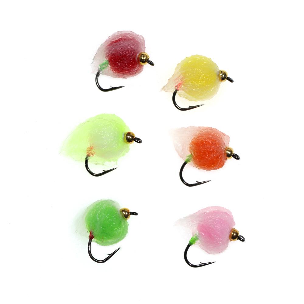 Cheap Synthetic Milking Egg Fly Soft Fish Roe Wet Flies Trout Salmon ...