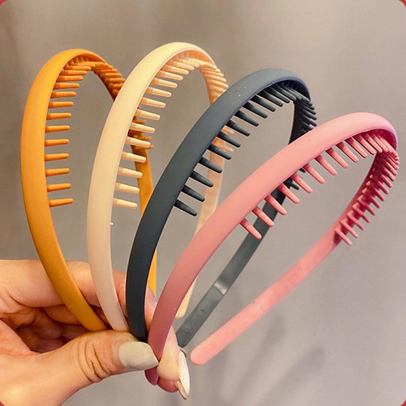 Buy Hair Hoop headband Candy Color Women Head Wrap Hoop Thin hair band ...