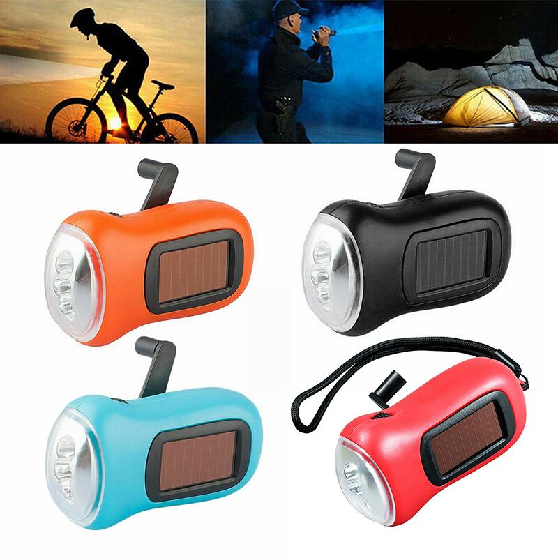 Buy Multifunctional Strong Light FlashlightLED Torch Solar Power Hand ...