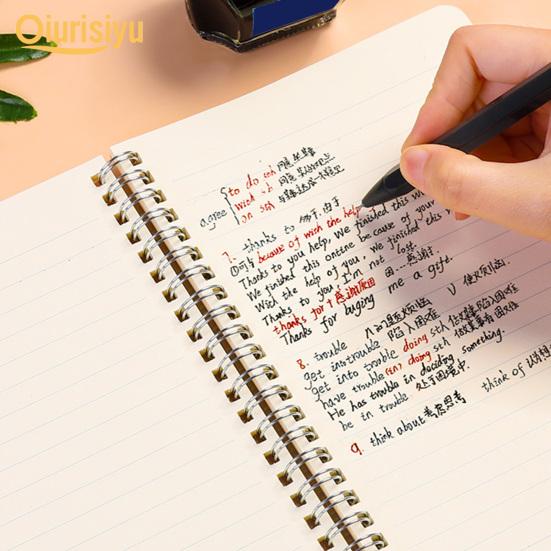 Buy A5 Transparent Cover Spiral Paper Enjoy Writing School Notebook at ...