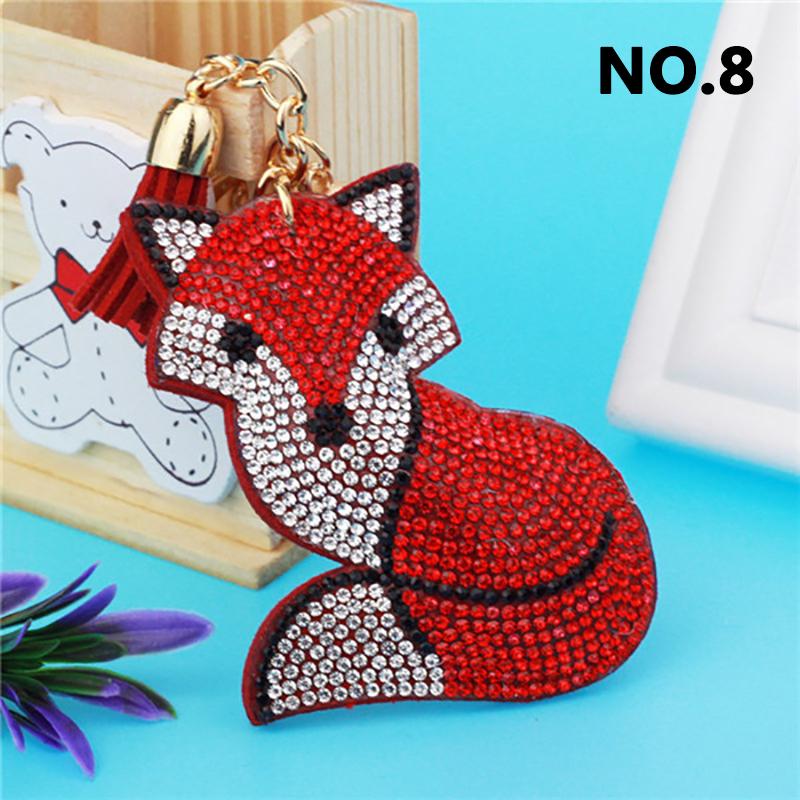 Satın alın Cute Key Ring Key Chain Rhinestone Lovely Crystal Design ...