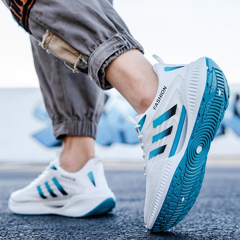 Buy Breathable Running Shoes Fashion Stretch Comfort Thick Sole ...