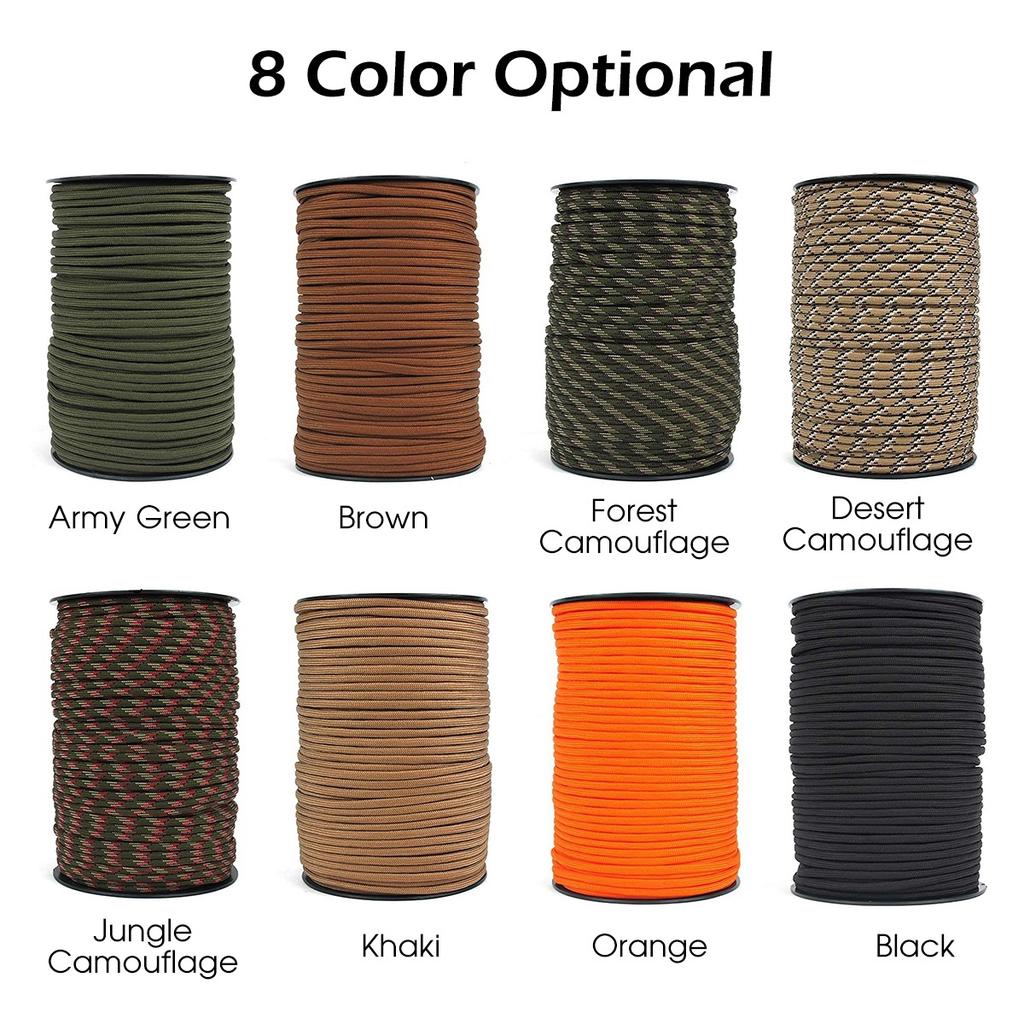 Buy 100M 9 Strand 4mm Military Paracord Multifunction Survival 550 ...