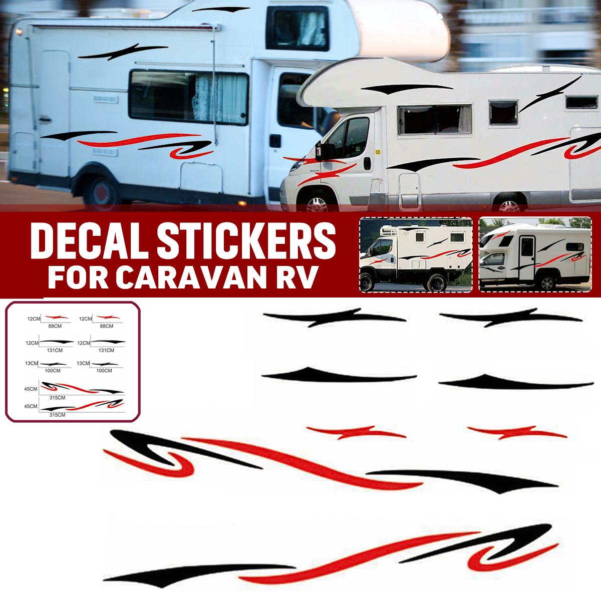 2PCS Motorhome Caravan Travel Trailer Camper Van Stripes Graphics Vinyl ...