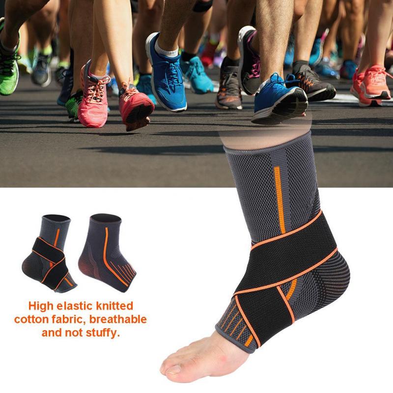 Buy Ankle Support Brace Compression Breathable Foot Elastic Guard Strap ...