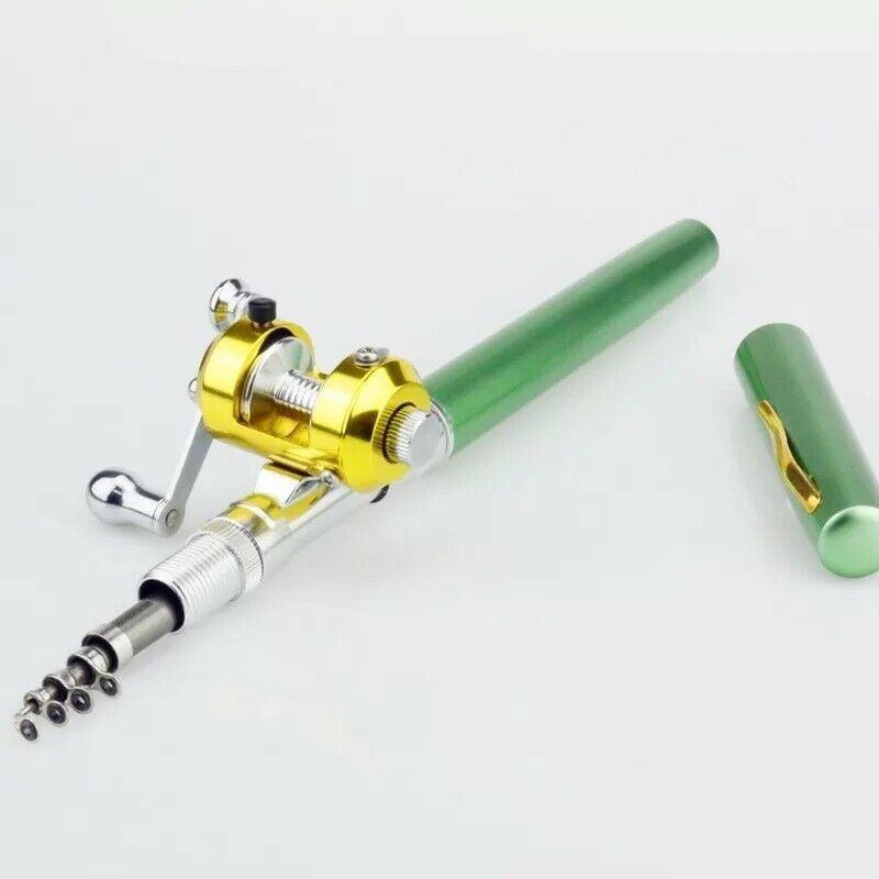 Pocket Fishing Rod Mini Fishing Rod with Reel Wheel Portable Pocket ...