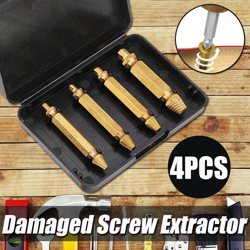 Broken Damaged Bolt Remover Speed Out Screw Extractor Drill Bits Guide ...