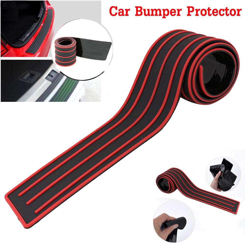 Universal Car Rear Bumper Sill/Protector Plate Rubber Cover Guard Trim ...