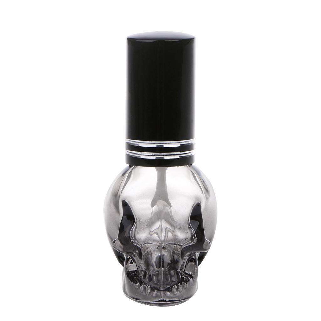 Buy Small 8ML Mini Travel Unique PersonalitY Skull Shape Empty Glass ...