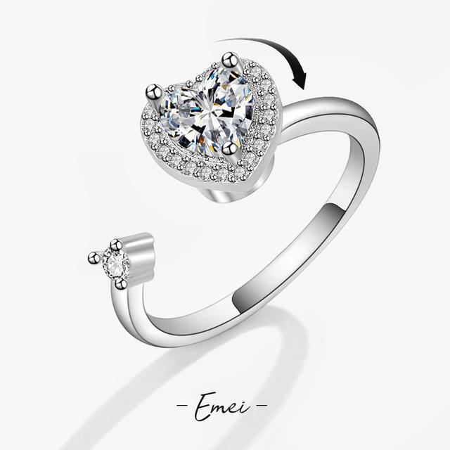 💰Kjøp Anti Stress Anxiety Rings For Women Rotating Daisy Sun Flower ...