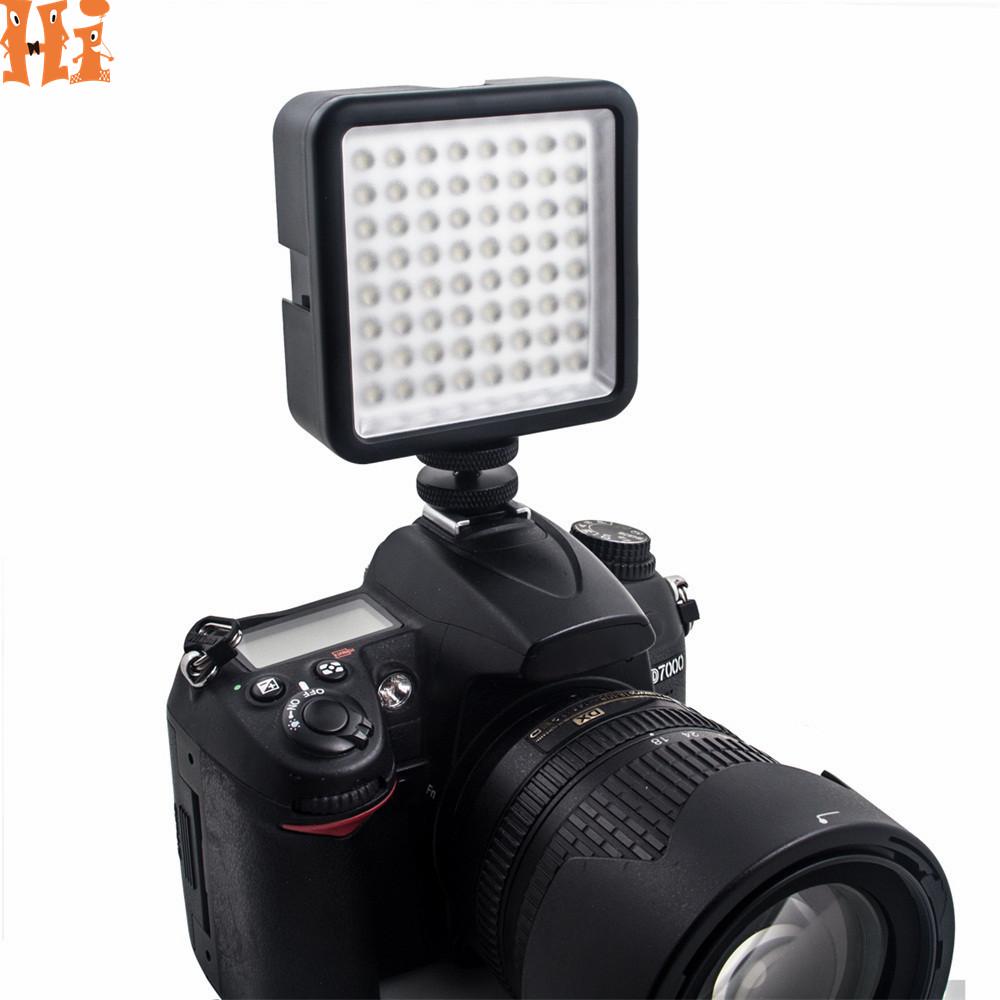 Portable Wedding Camera Lamp Bulb DV Camera Video Camera WY-64LED SLR ...