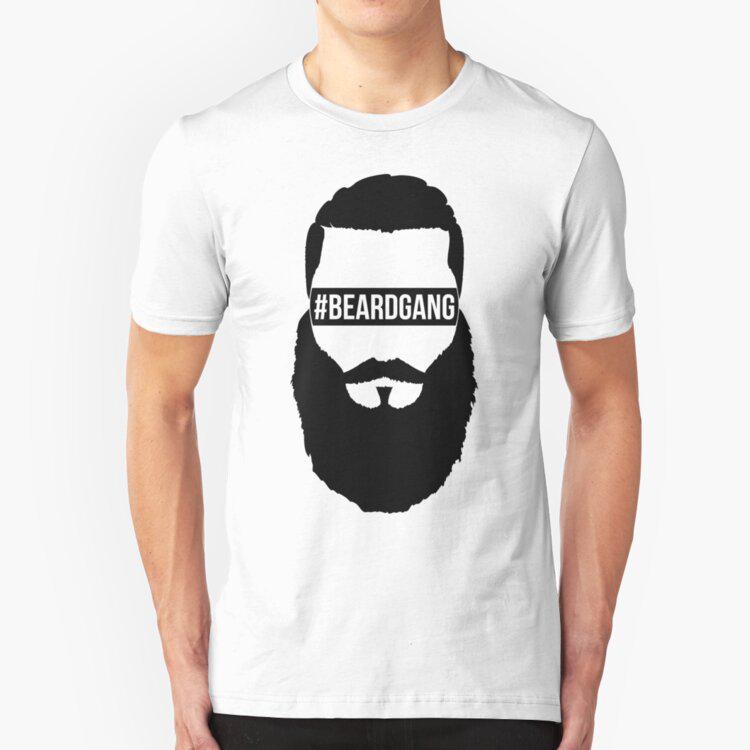 BeardGang Full Beard Cotton White Tees Summer Men T shirts Male Casual Style Short Sleeve uygun ...