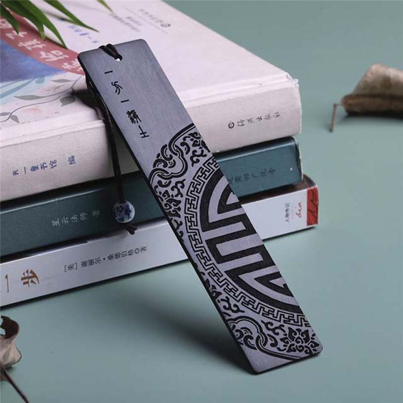 Cheap Creative Retro Blood Sandalwood Bookmark Chinese Style Crescent ...