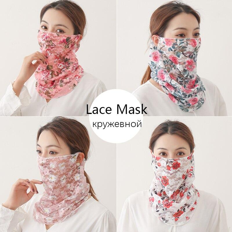 Buy Women Silk Face Scarves Neck Wraps Ring Snood Hair Band Head ...