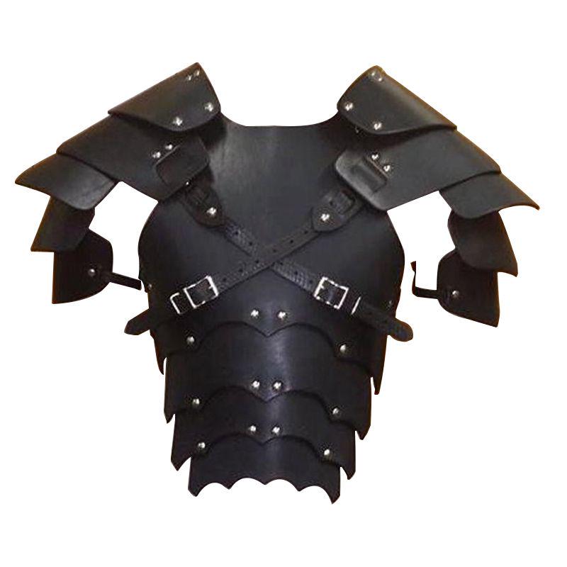 Buy Steampunk Vintage Leather Breastplate Spartacus Leather Shoulder ...
