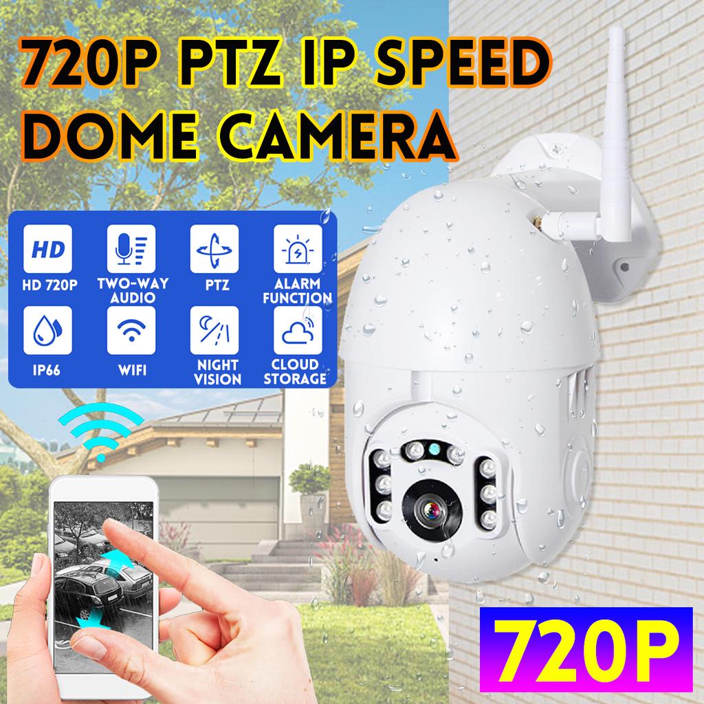 Waterproof 8 LED 4x Zoom 2.0MP PTZ Pan Tilt HD 720P Speed Dome Camera ...