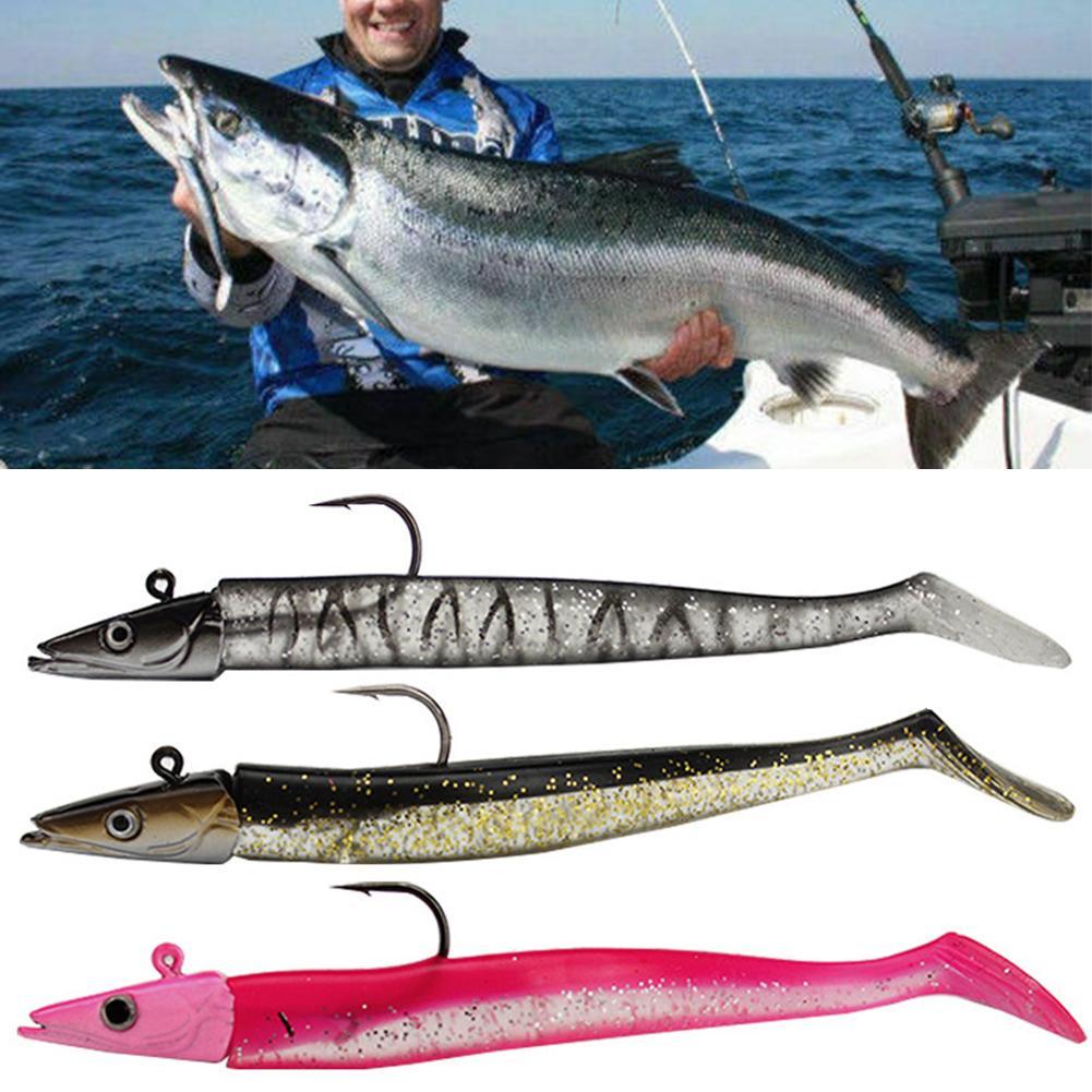 Gear Saltwater Sandeel Lures - Bass Wrasse Cod Pollock Tackle Fishing ...