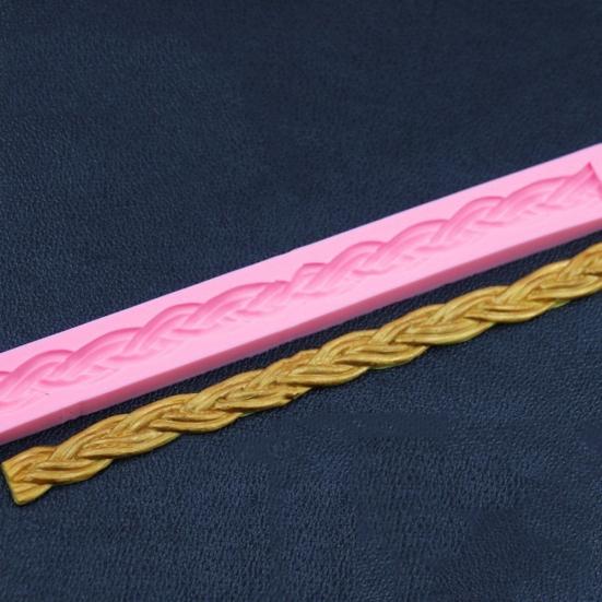 Cheap Long Braid Chocolate Fondant Rope Silicone DIY Mold Cake ...