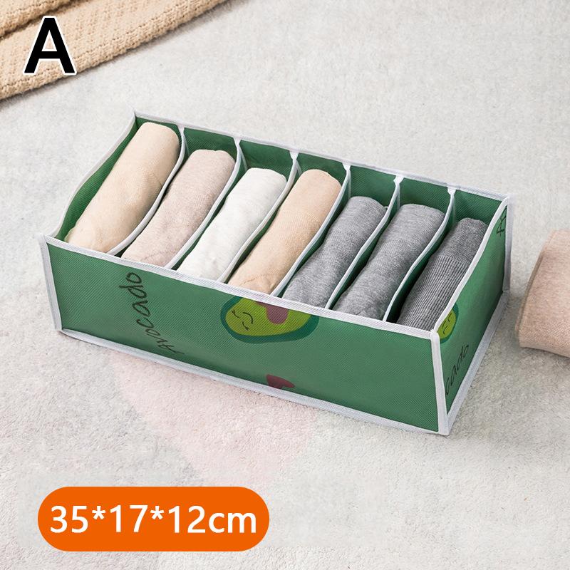 1PC Save Space Storage Box Tie Bra Socks Container Division Non-woven ...