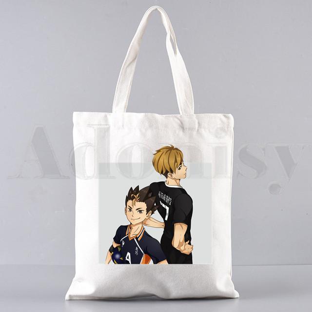 Buy Oya Oya Oya Haikyuu Shopping Bag Shopper Jute Bag Shopping Kuroo ...