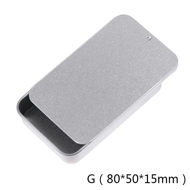 Buy 2Pcs Tinplate Small Push-Pull Box Solid Balm Box Metal Packaging ...