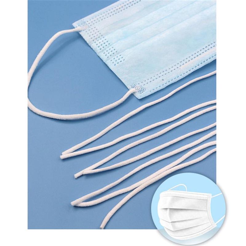 Buy 100/200m High Elastic Mask Rope Round Nylon Mask Ear Hanging Rope ...