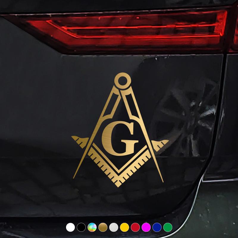 Cheap Funny Freemason Monogram Car Stickers Car Body Vinyl Decal Car ...