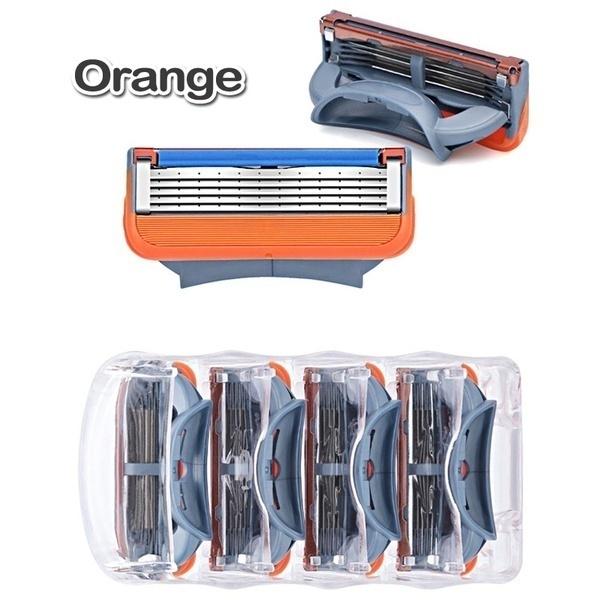 Buy 20 Pcs razor and 1 Pcs Holder 5-layer Razor Frame Men's Razor Blade ...