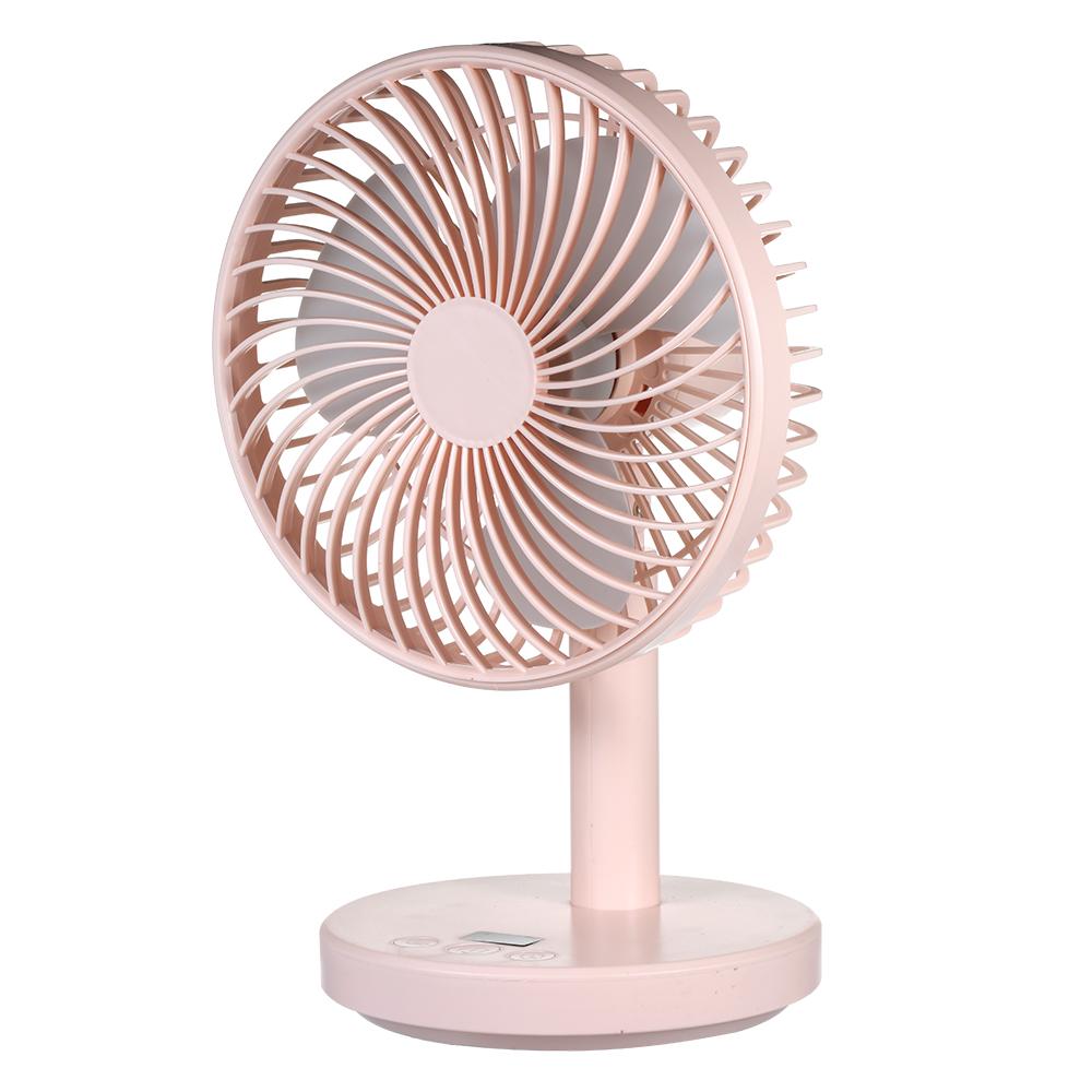 Digital Display Small Desk Fan Four-Gear Wind Super Quiet Intelligent ...
