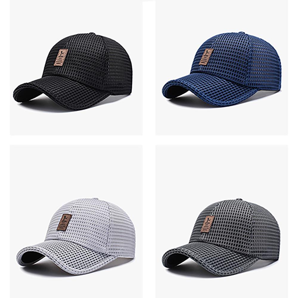 Купить Летняя бейсболка, мужская сетчатая дышащая кепка Snapback ...