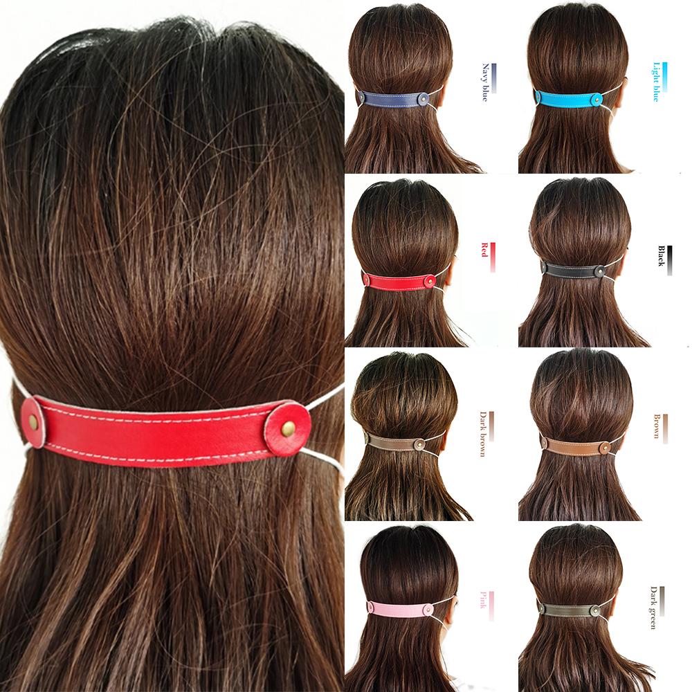 Buy Fashionable Mask Adjustable Face Masks Hook Buckles Leather Mask ...