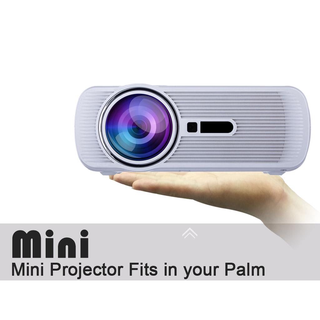 Buy Portable Mini Projectors 1080P Video 800x480 Native For Home Party ...