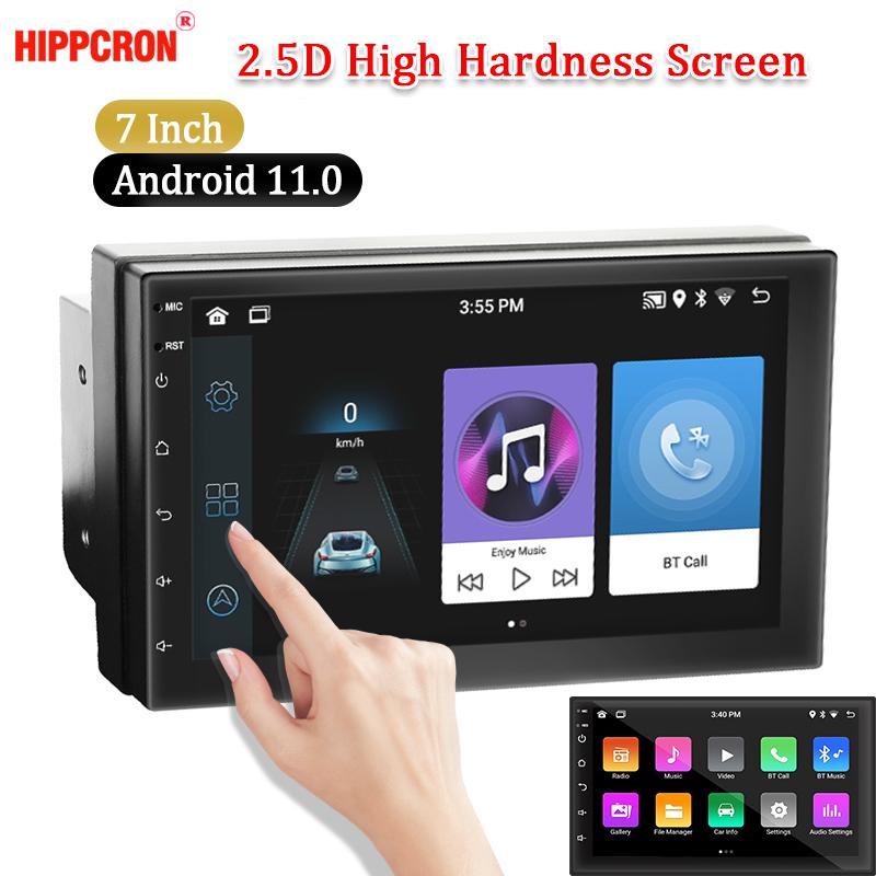 💰Kaufe Hippcron 2 Din 7 Zoll Android 11 Autoradio Multimedia Video Player Bluetooth GPS MAP ...