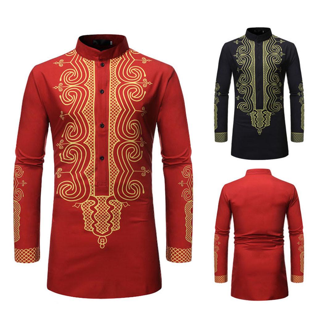 Buy Men's Vintage Fashion Middle EasternStyle Long Sleeve Jacket In ...