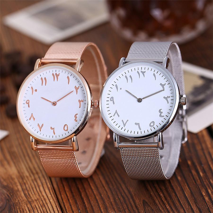 Cheap Arabic Numbers Watch Fashion Casual Women Stainless Steel Quartz ...