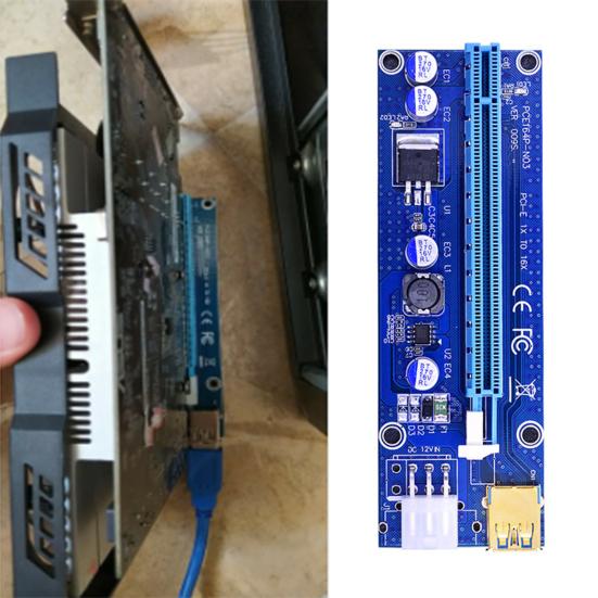 Satın alın PCI-E Riser Power Cable Good Conductivity Reliable PCB ...