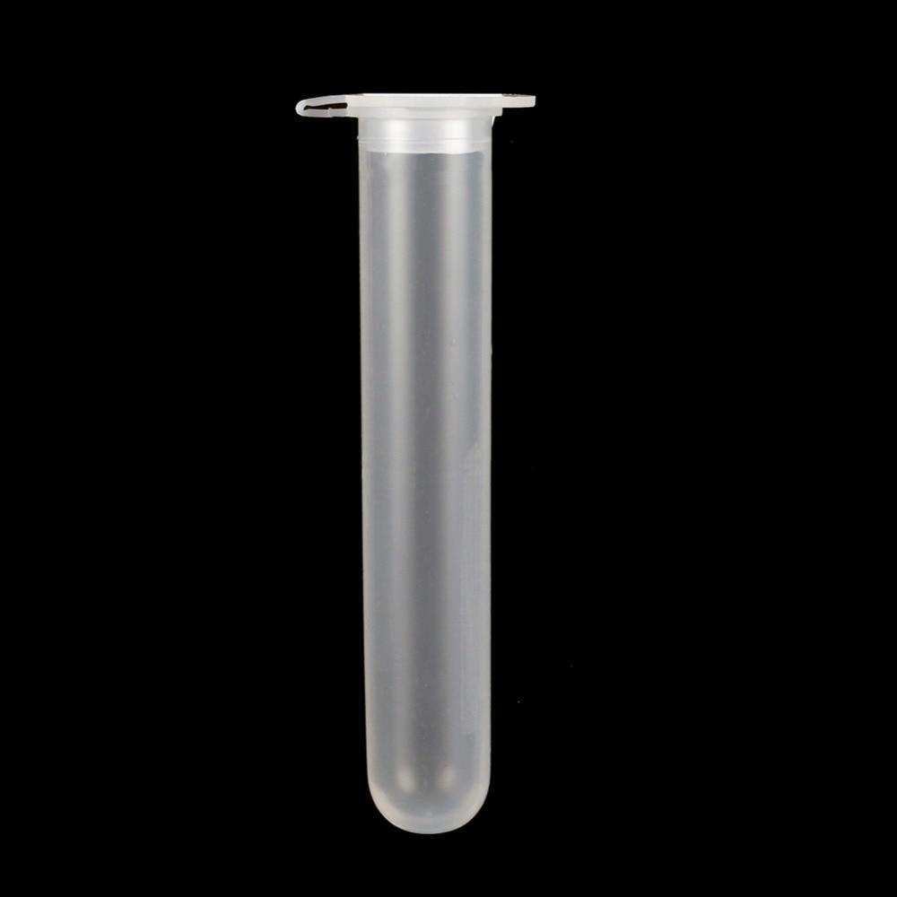 Buy 15ML Centrifuge Test Tube Clear Plastic Vial Container Snap Cap Lid ...