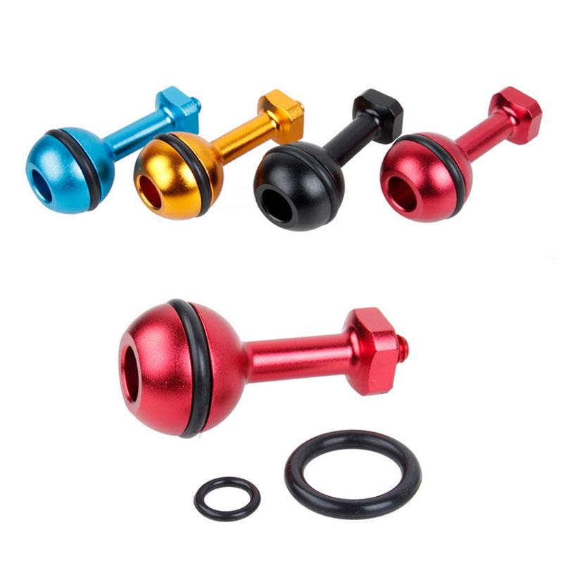 Buy CNC Aluminum Diving Lamp Arm Ball Head Mount for GoPro Hero5/4/3 ...
