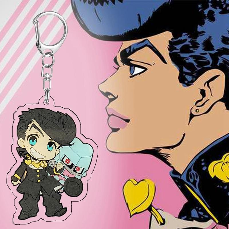 Buy Anime JoJos Bizarre Adventure Acrylic Keychain Cartoon Jotaro Kujo ...