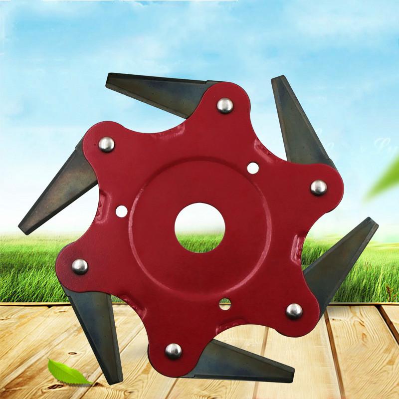 Buy Lawn Mower Blade Agricultural Weed Ingner Lawn Machine Carbide Six ...