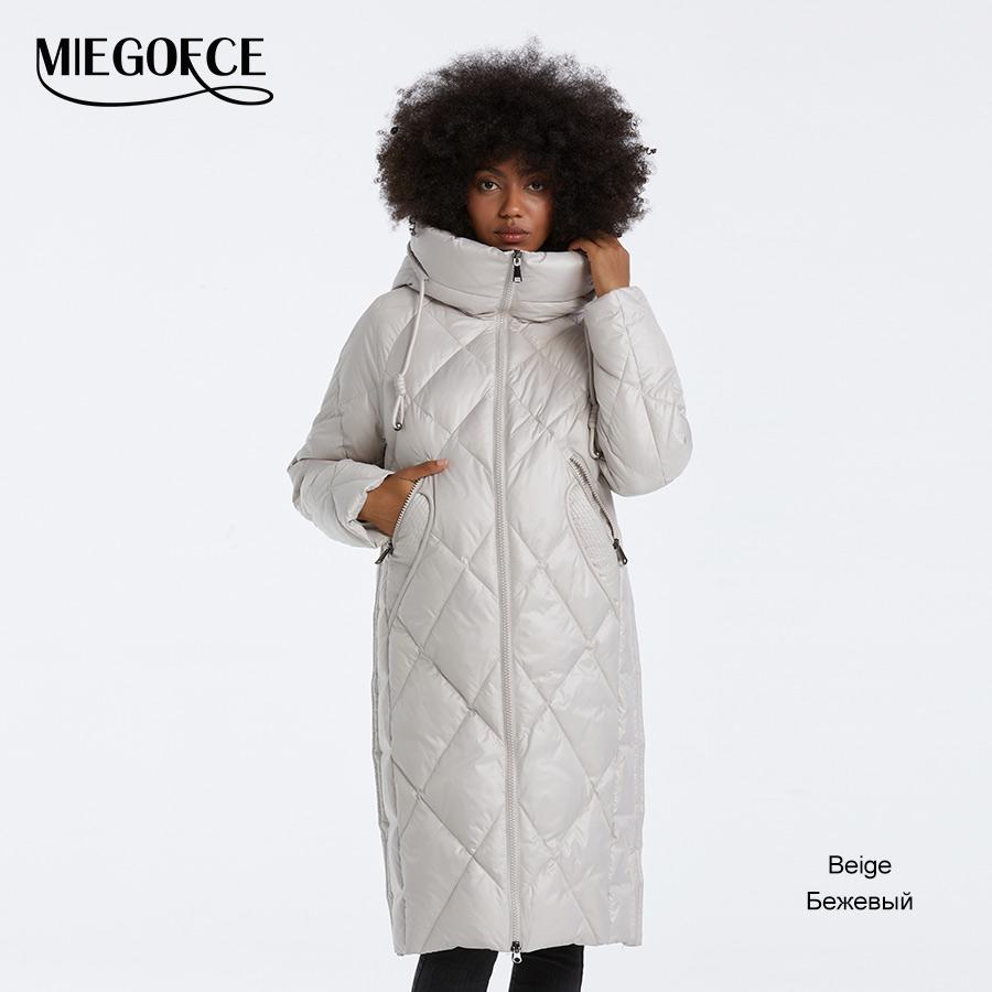 Cheap MIEGOFCE Winter Loose Style Hooded Quilted Long Coat Windproof ...