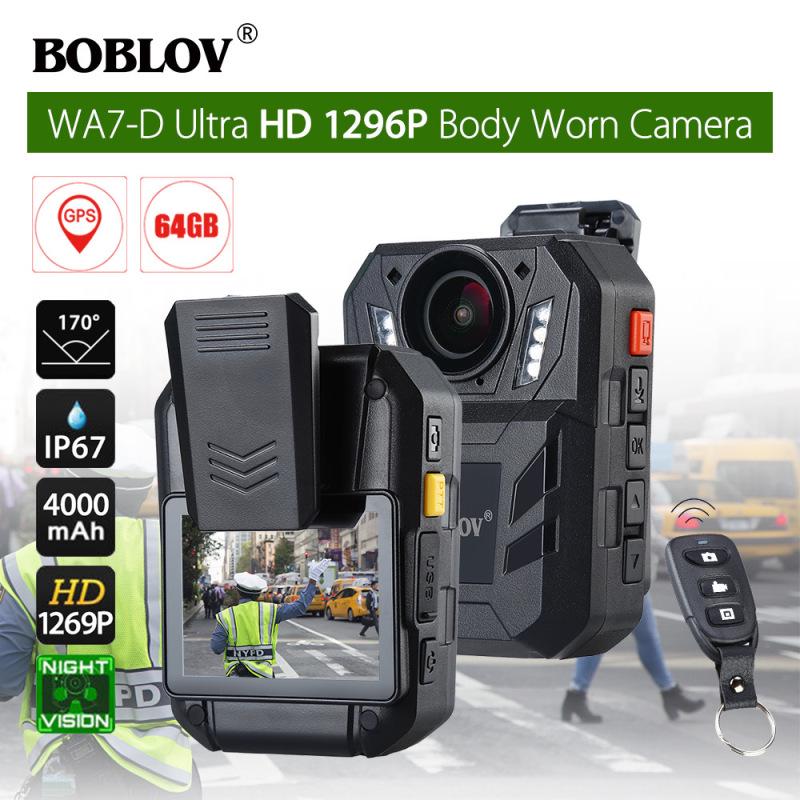 BOBLOV WA7-D HD 1296P 2.0" Body Worn Camera Recorder with Infrared ...