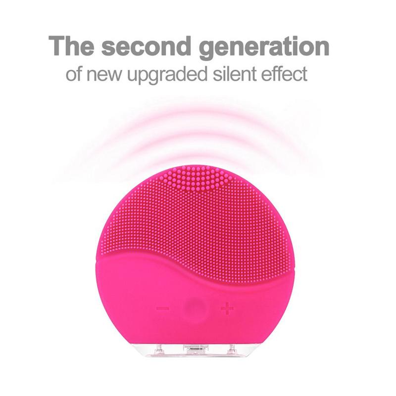 Kjøp Silicon Facial Cleansing Brush Instrument Rechargeable Battery ...